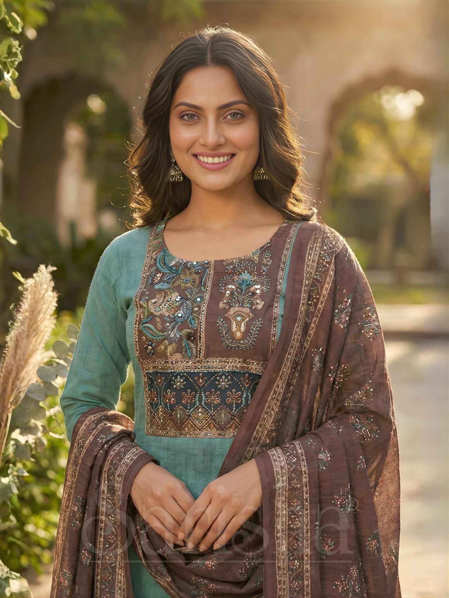 Sarisha Embroidery Kurta Sets with dupatta | Factory Price Deals